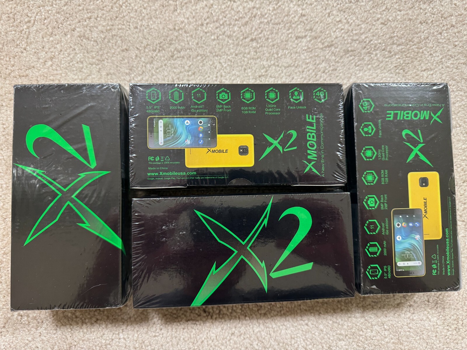 New X MOBILE X2 Smart Phone 8GB ROM UNLOCKED Worldwide Lot of 15 | eBay