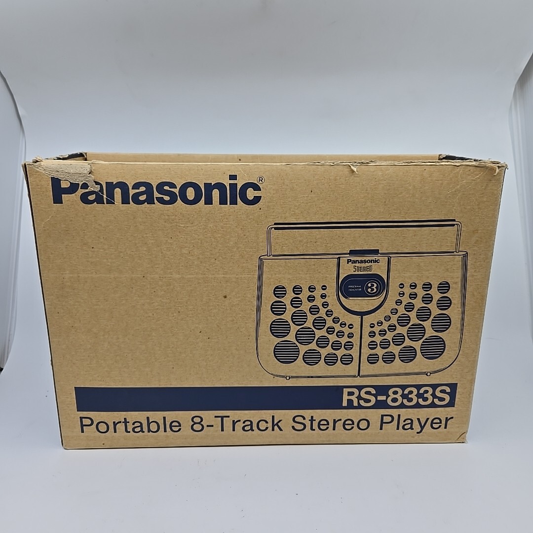Red Portable Panasonic Stereo 8-Track Player RS-833S Working See ...