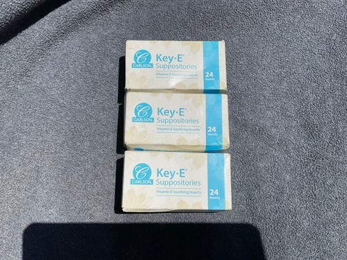 Carlson Key-E Suppositories 72 Count 3 boxes of 24 Exp 11-2025 | eBay