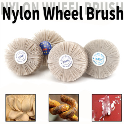 Nylon Abrasive Wire Cup Brush Polishing Buffing Wheel 80-600 Grit For ...