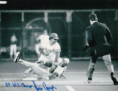 ONIX CONCEPCION KANSAS CITY ROYALS 1985 WS CHAMPS ACTION SIGNED 8x10 | eBay