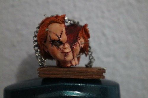 Neca Chucky Curse Of Chucky Custom Torture Head With Base Figure Horror ...