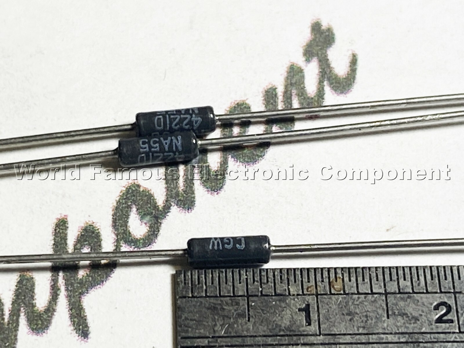 10pcs - CGW RN55D 4.22K (4K22 4221D) Precision Metal Film Resistor ...