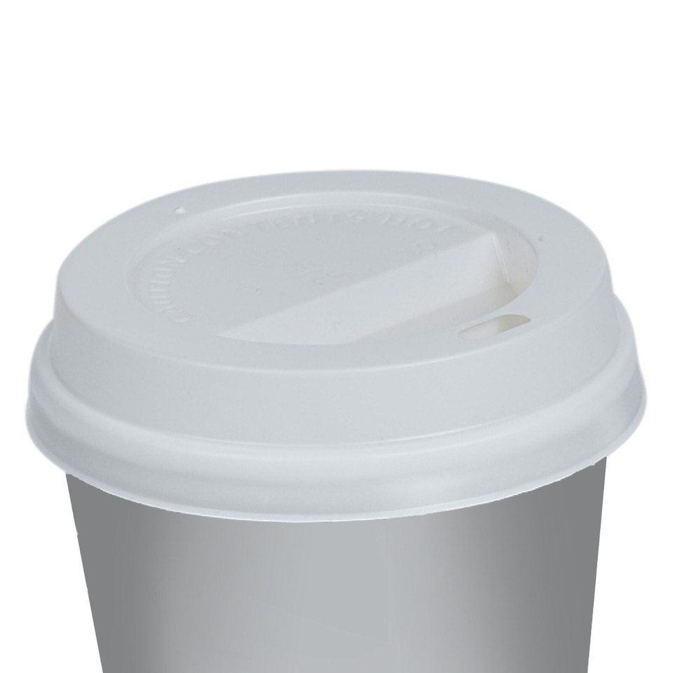 Plastic Coffee Cup Sip Through Lids Fit Size 8oz Hot Drinks Paper Cups ...