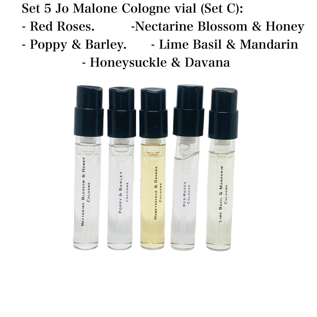 Jo Malone Perfume Sample Vials .05oz/1.5ml - Choose Your Scent Combined ...