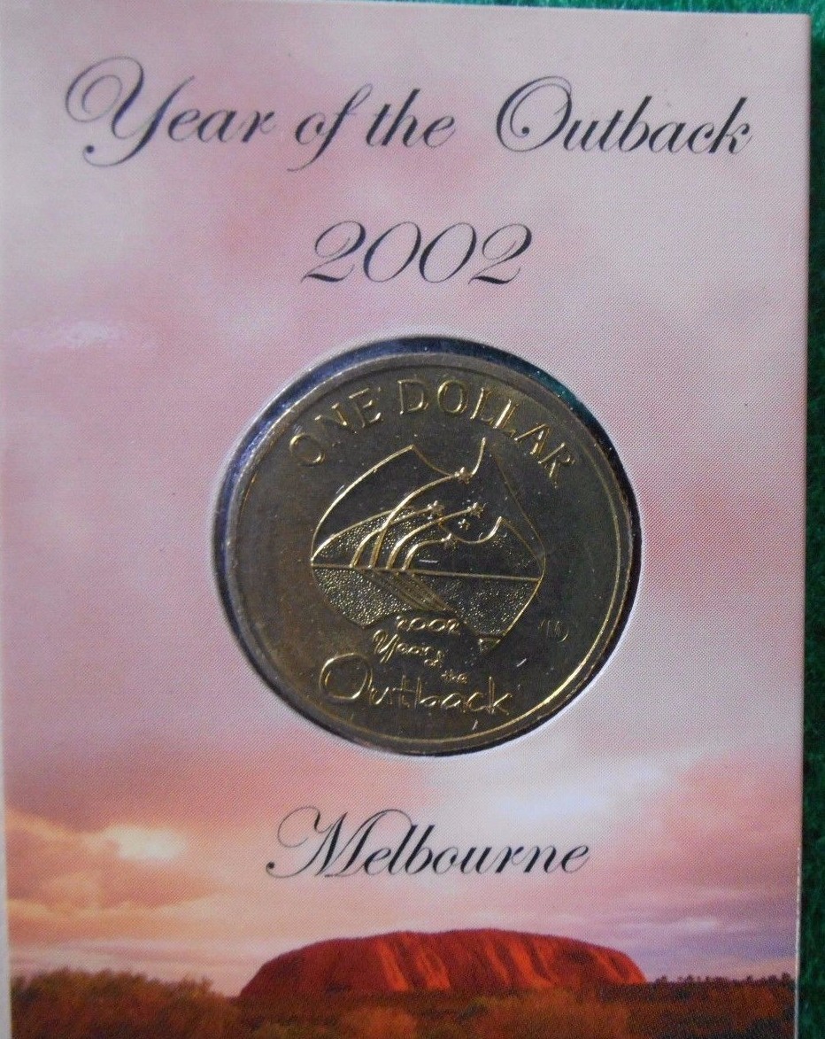 2002 ( OUTBACK ) ONE DOLLAR $1 (UNC) COIN RAM FOLDER - MELBOURNE (M ...