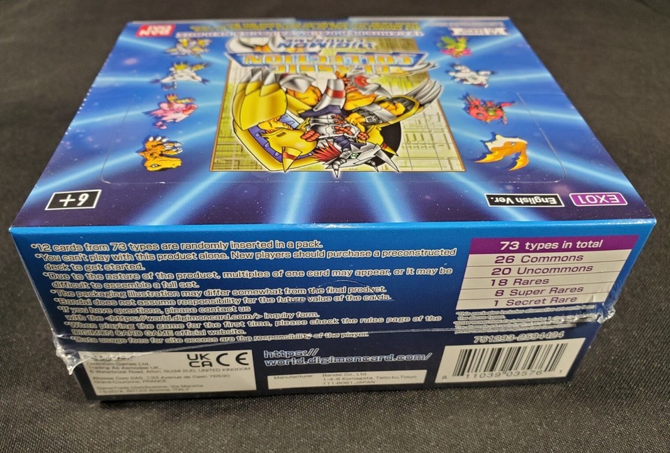 Digimon CCG - Classic Collection - EX-01 - Factory Sealed Booster Box ...