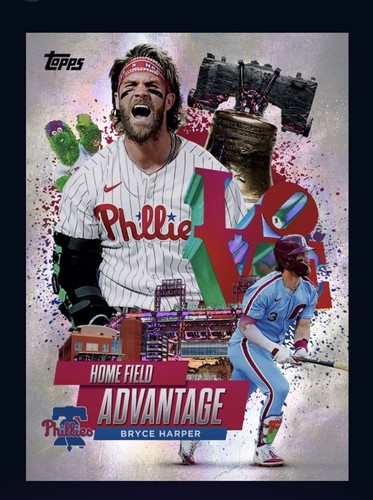 2025 TOPPS series 1- Home Field Advantage- BRYCE HARPER (Topps Bunt ...