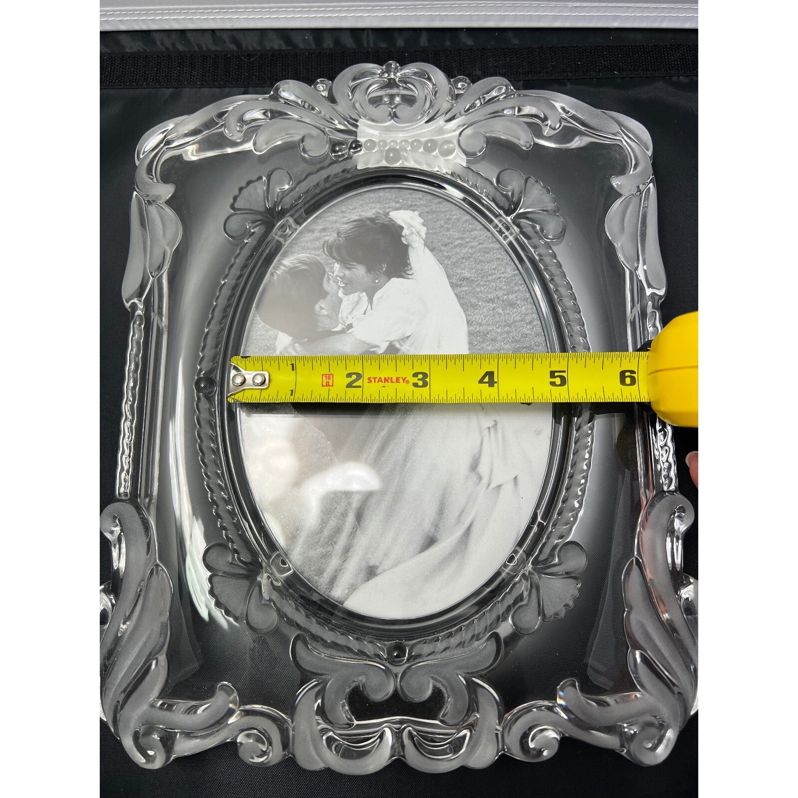 Picture Frame 11" X 9" Holds Oval 5"x7" Mikasa Princess Lead Crystal ...