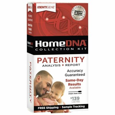 HOMEDNA Paternity Test Collection Kit Simple Cheek Swab Same Day ...