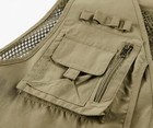 Breathable Mesh Zip Cargo Vest,Men's Multi-Pocket Quick Drying Tactical ...