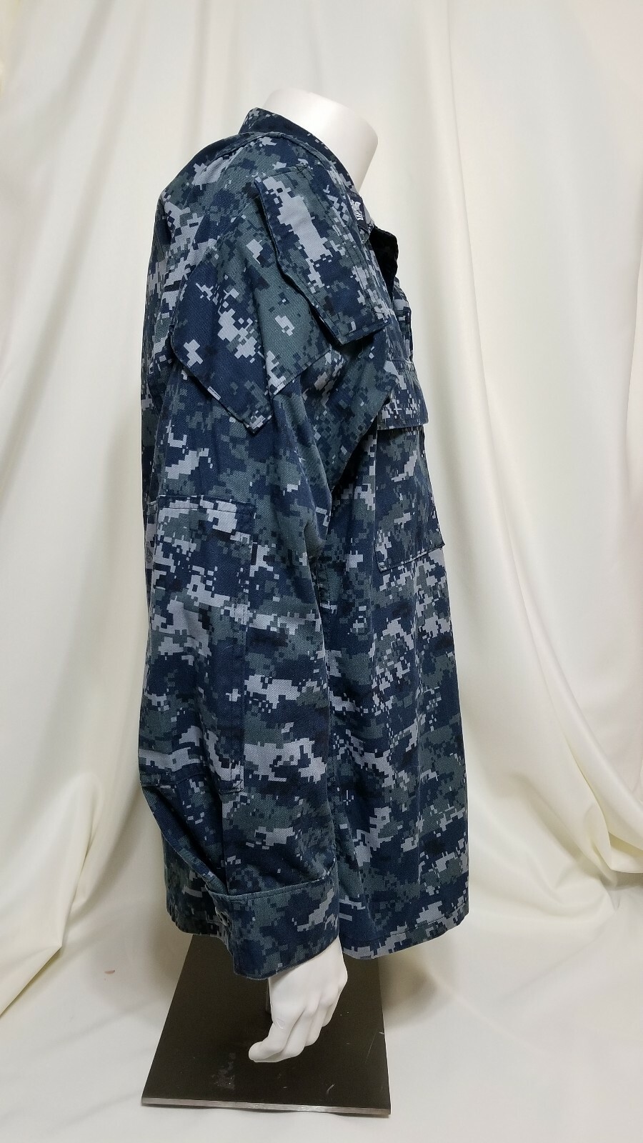 U.S. Navy Blue Digital Camo Uniform Jacket Size Medium Long | eBay