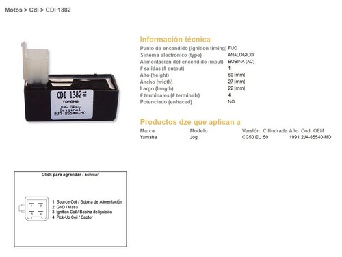 DZE ZÜNDUNGSMODUL CDI YOG 50 91 (2JA-85540-MO) | eBay.de