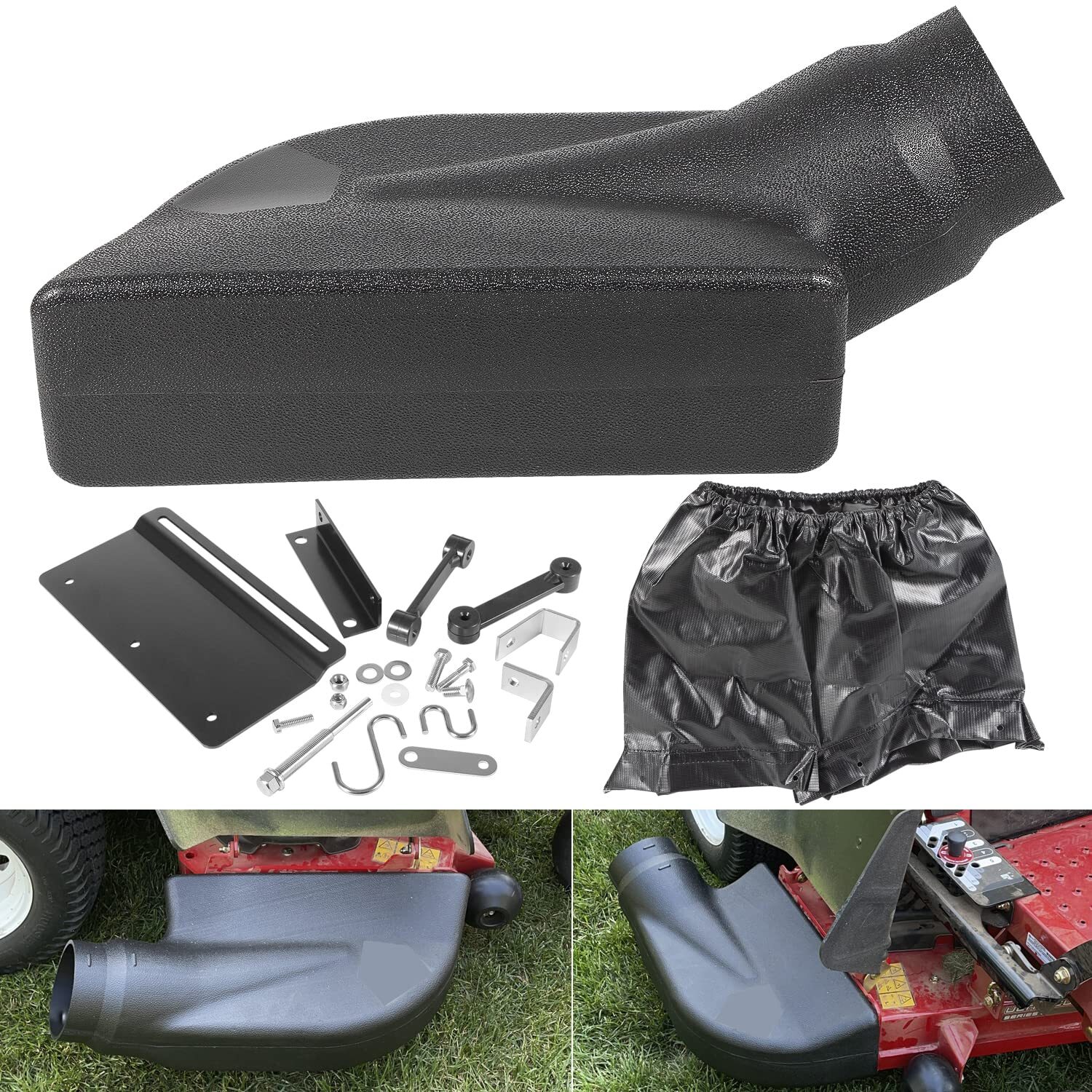 62468 Adapter Mow-N-Vac Kit Leaf Vacuum Bagger Universal Deck Boot ...