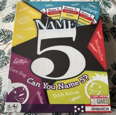 Endless Games Name 5 Can You Name 5? Board Game New Sealed | eBay