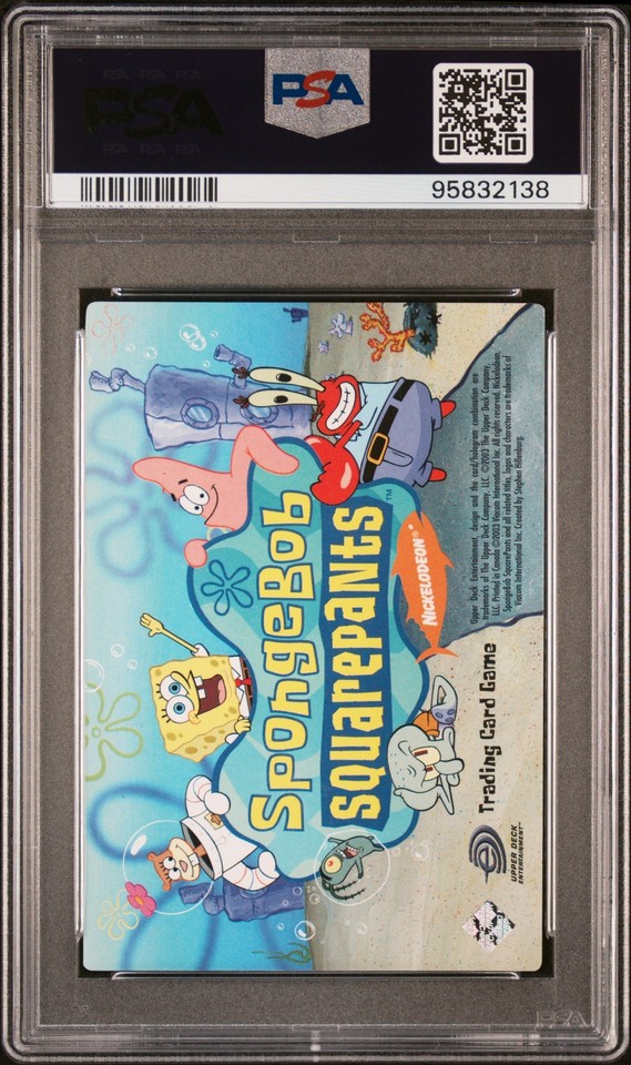2003 UD SPONGEBOB SQUAREPANTS AQUATIC AMIGOS #007 GARY/SPONGEBOB PSA 5 ...