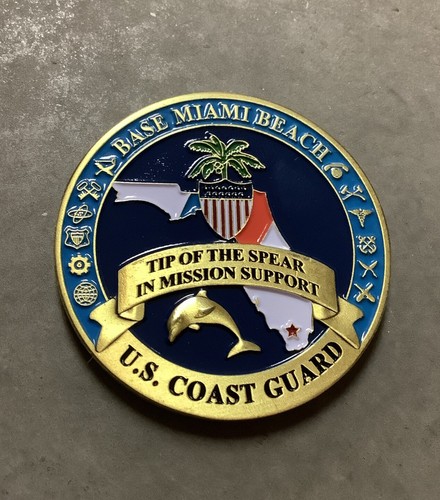 UNITED STATES COAST GUARD BASE MIAMI BEACH CHALLENGE COIN | eBay
