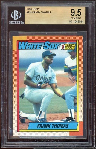 Frank Thomas Rookie Card 1990 Topps #414 BGS 9.5 | eBay
