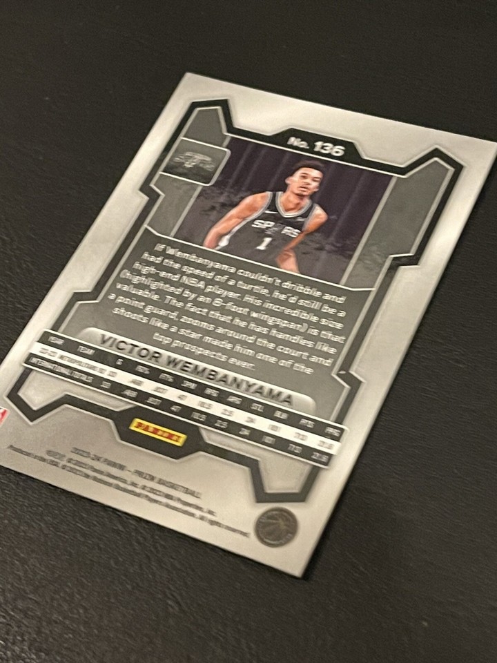 2023-24 Panini Prizm Victor Wembanyama Base Rookie Card #136 Wemby | eBay