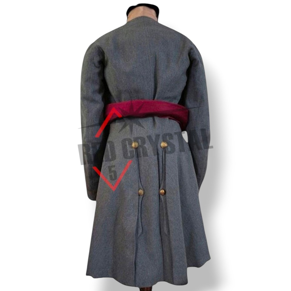 Confederate Coat Handmade Colonel's Frock Coat | Civil War Wool Officer ...