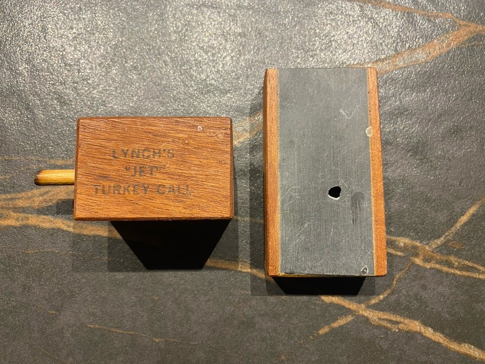 VINTAGE LYNCH'S JET TURKEY CALL WORLD CHAMPION SLATE WOOD LIBERTY MISS ...
