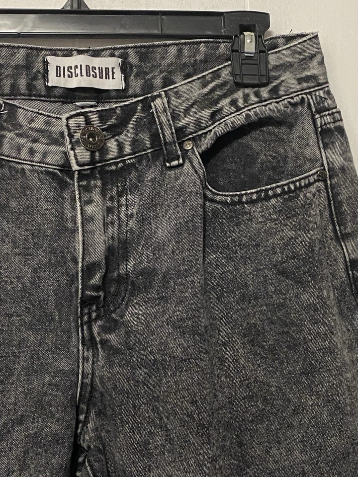 VTG Disclosure BlackAcid Wash Wide Leg Baggy Jeans Women’s Sz 9/29 Y2K ...