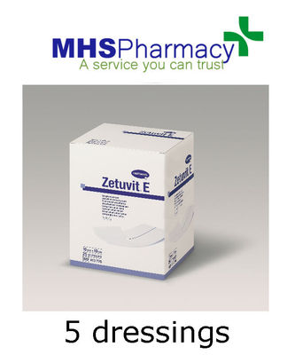 5 x Cellulose Absorbent Dressings 10x10cm High Absorption Capacity ...