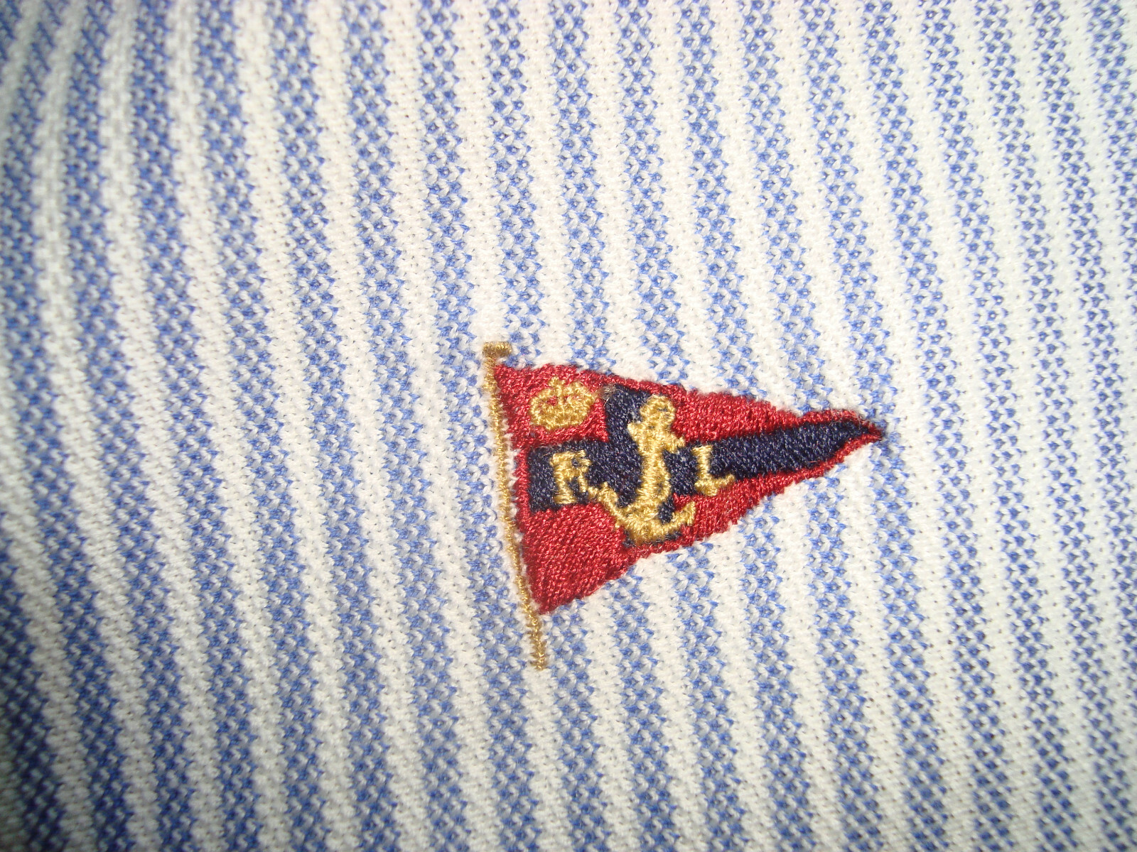 POLO RALPH LAUREN MEN'S FLAGS EMBROIDERY PIQUE POLO S… - Gem