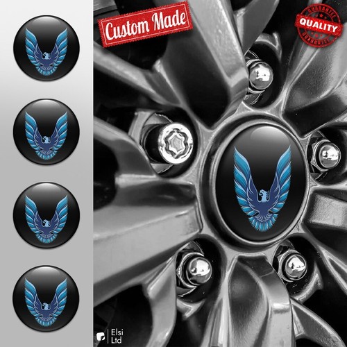 Pontiac Firebird Decals | 4pcs Set Wheel Cap Stickers | Custom Made Rim ...