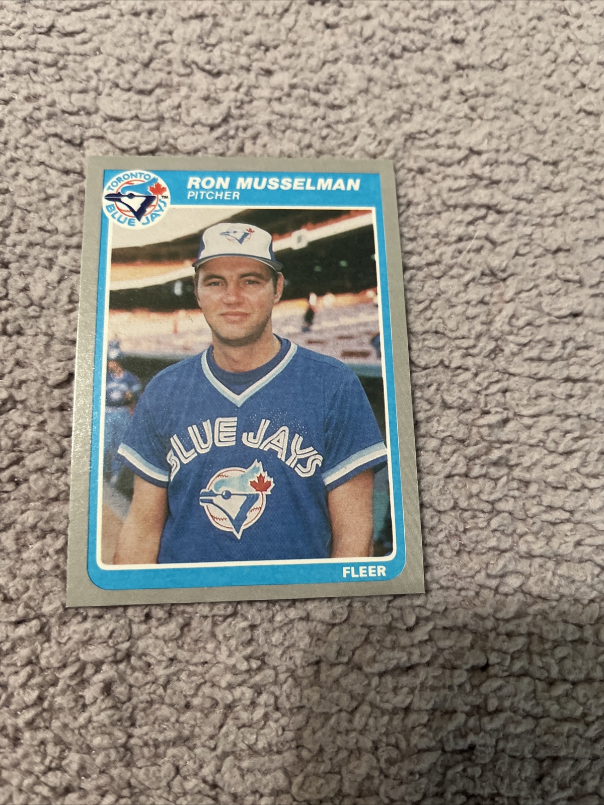 1985 Fleer Update #U-83 RON MUSSELMAN Toronto Blue Jays | eBay