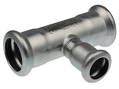 Stainless Steel Press Fittings T-Piece Reduced With M Contour | eBay
