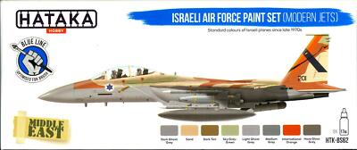 Hataka Hobby Paints ISRAELI AF COLORS MODERN JETS Blue Line Acrylic ...