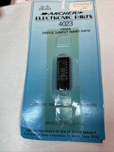 New Radio Shack 4023 Triple 3-Input NAND Gate @MB207 | eBay