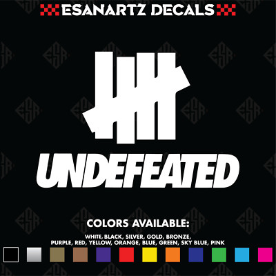 Undefeated Logo Vinyl Decal Laptop Tumbler Car | eBay