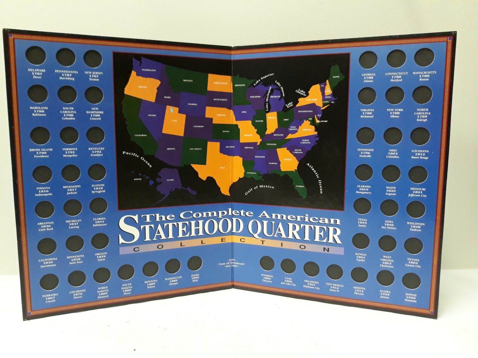 The Complete American Statehood Quarter Collection Folder - NO QUARTERS ...