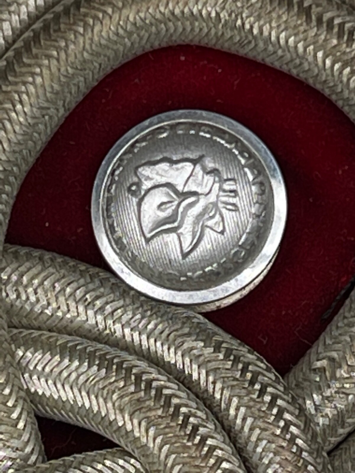 RARE ORIGINAL KNIGHTS PYTHIAS SILVER SHOULDER KNOT EPAULETTE US ARMY ...