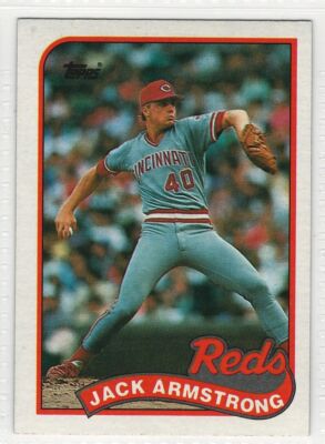1989 Topps Baseball #317 Jack Armstrong Rookie Card RC Reds | eBay