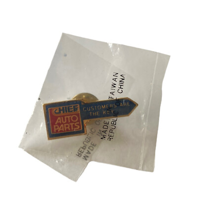 Chief Auto Parts Lapel Pin Promo Customers Are The Key Vintage NEW | eBay