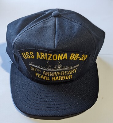 USS Arizona BB-39 50th Anniversary Pearl Harbor Trucker Cap Hat | eBay