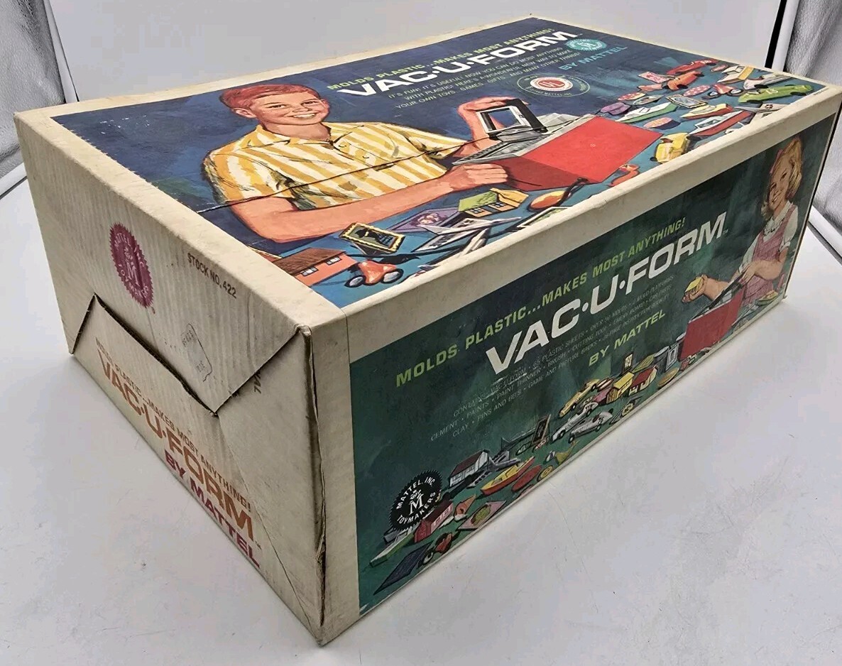 Vintage 1962 Mattel VAC-U-FORM 422 Plastic Molding Kit Nice! Read ...