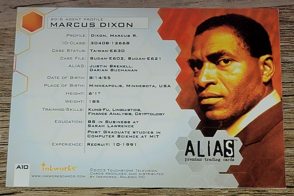 Inkworks Alias Season Two A10 Carl Lumbly Autograph | eBay