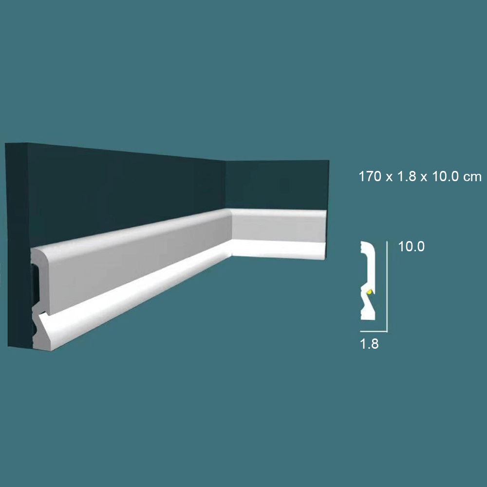 LED Trim Moldings Skirting Boards Coving Plastic Ceiling Trim | eBay