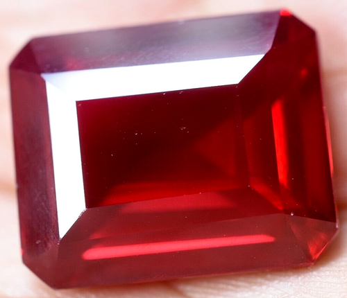 Natural 33.65 Ct Blood Red Ruby Mozambique GGL Certified Loose Gemstone ...