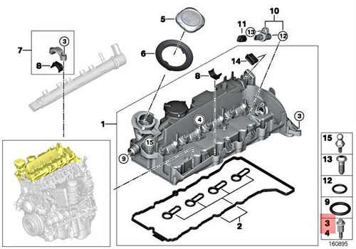Genuine BMW MINI X1 X3 X5 M X6 Z4 Roadster Cooper One E60 Asa-Bolt ...
