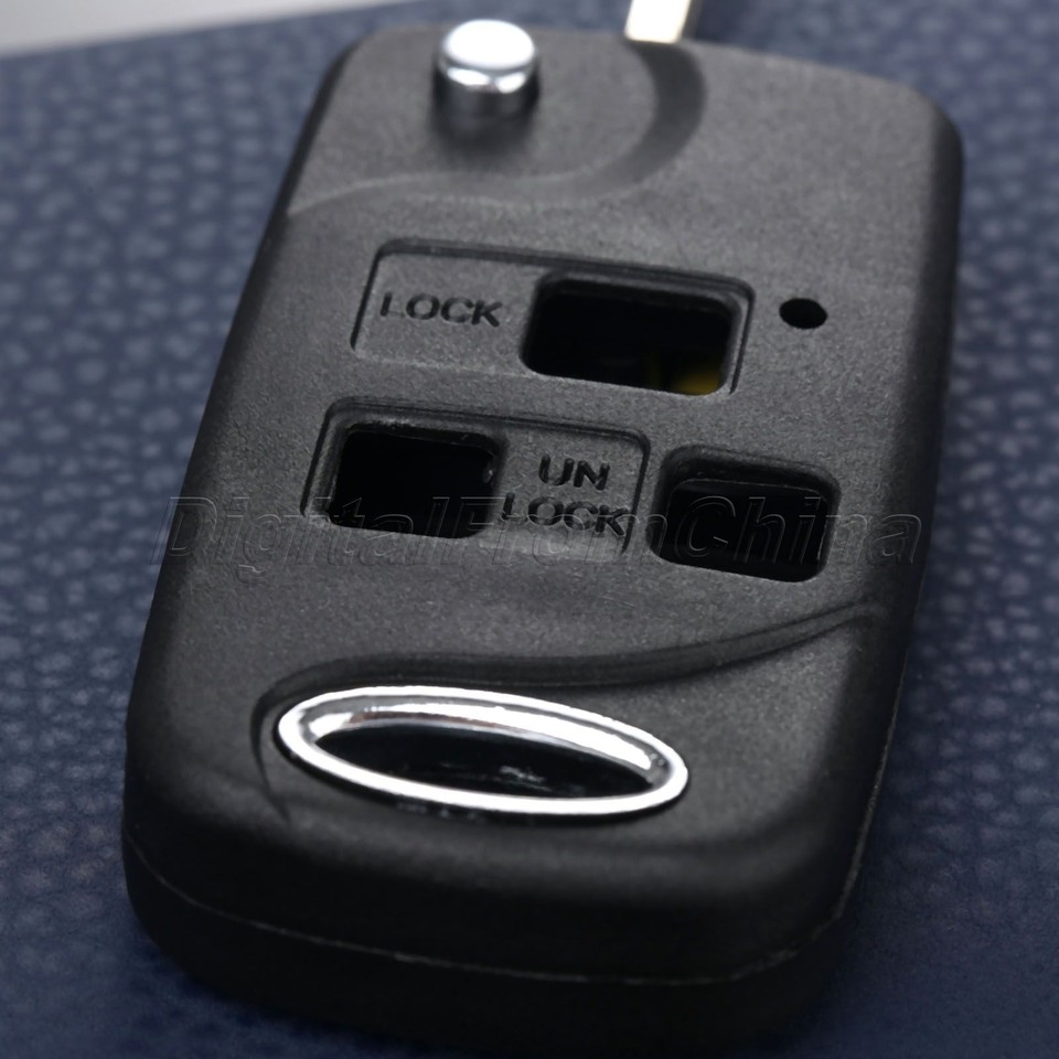 3 Button Remote Flip Key Shell Case Fob For Lexus IS200 GS300 LS400 ...