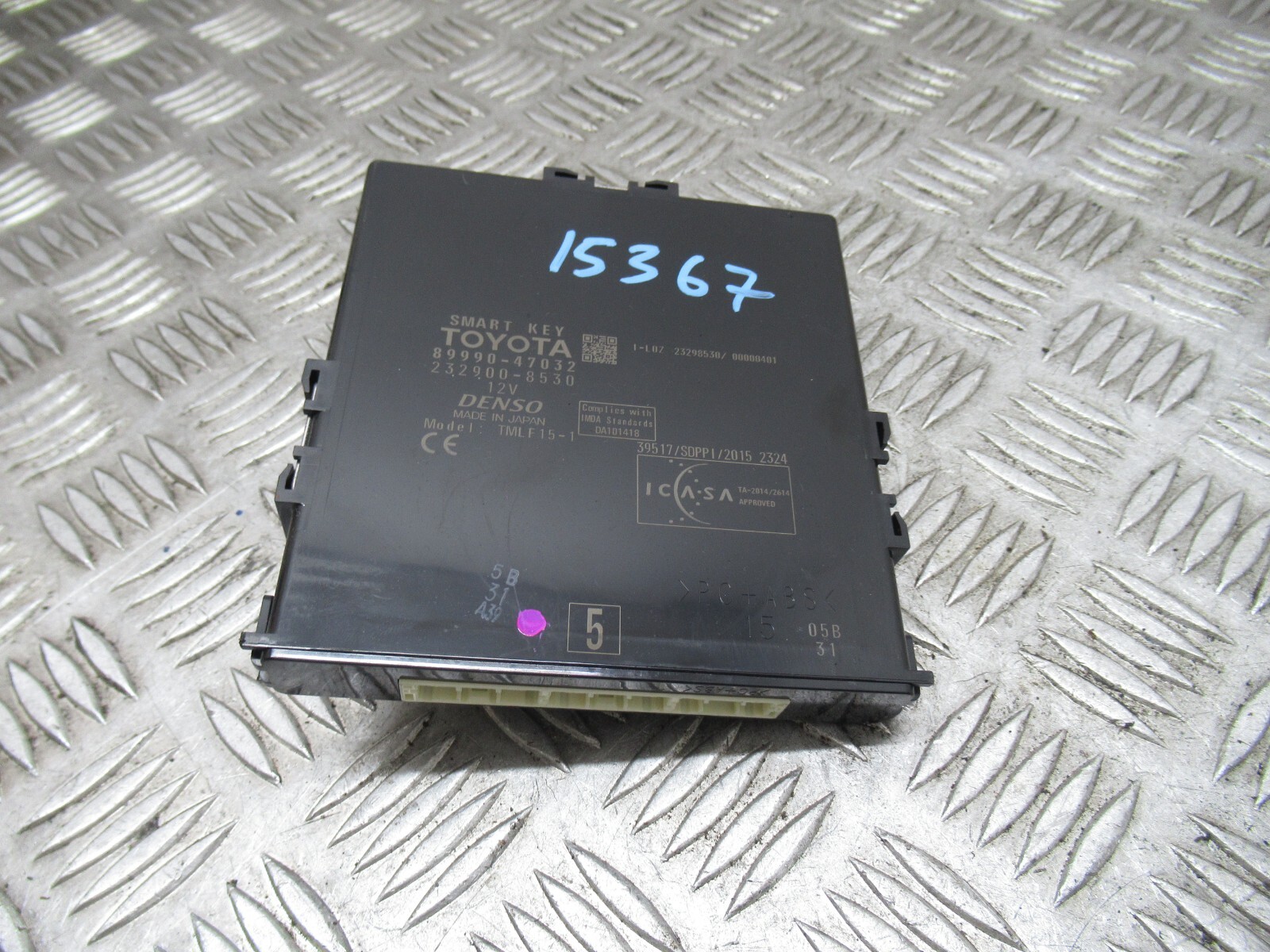 2018 TOYOTA PRIUS VVT-1 ACTIVE 1.8 HYBRID MK4 SMART KEY MODULE ECU ...