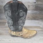 Circle G by Corral Men's Natural Python Embroidery Boots L5685 Sz 10.5D ...