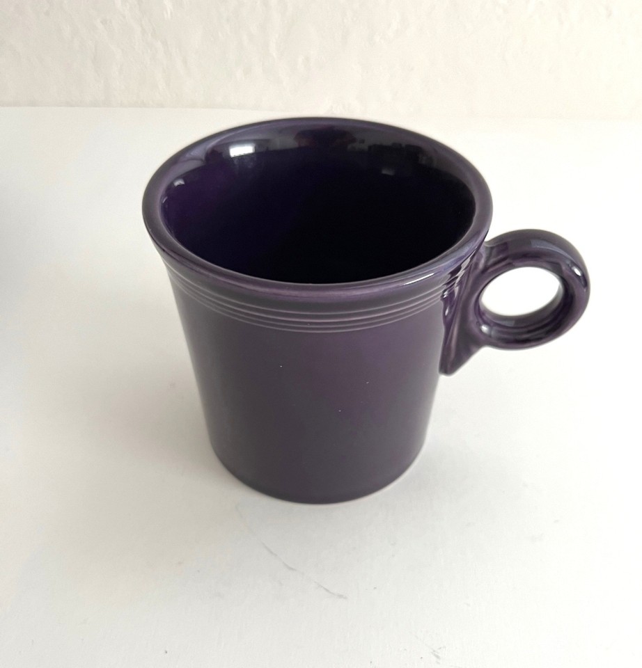 Retired Fiestaware Plum 4 Piece Place Setting with Mug Made in USA | eBay