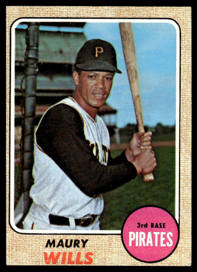 1968 Topps Maury Wills #175 Pittsburgh Pirates Baseball Card | eBay