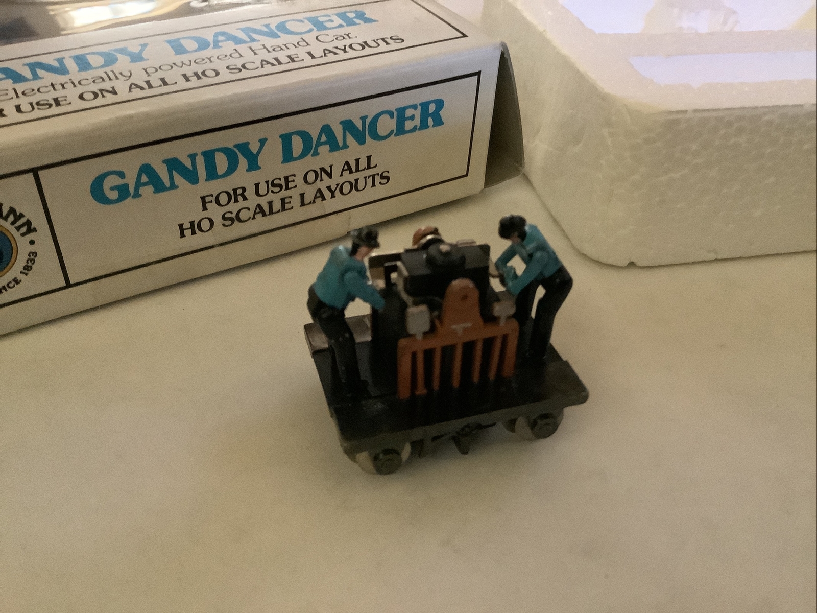 Vintage Bachmann #46-1202 HO Scale Gandy Dancer Railroad Car With Men ...